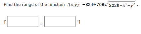 Solved Find the range of the function | Chegg.com