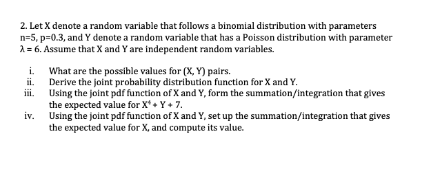 Solved 2. Let X denote a random variable that follows a | Chegg.com