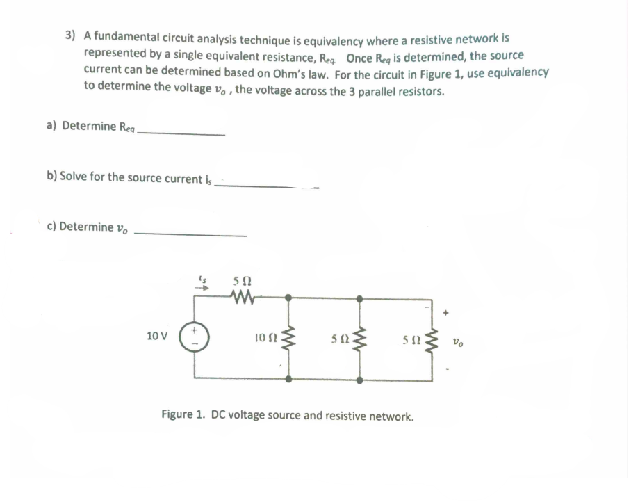 Solved 3) A fundamental circuit analysis technique is | Chegg.com