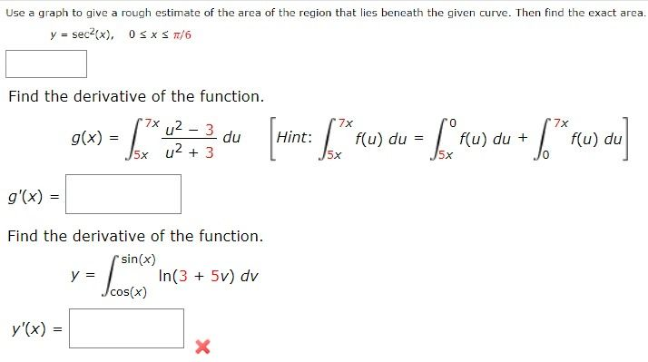 Solved Use a graph to give a rough estimate of the area of | Chegg.com