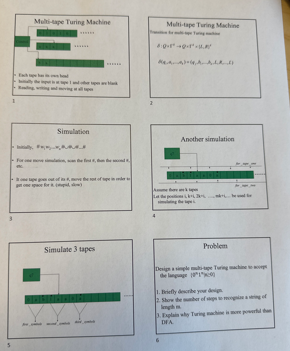 Solved Multi-tape Turing Machine Transition for multi-tape | Chegg.com