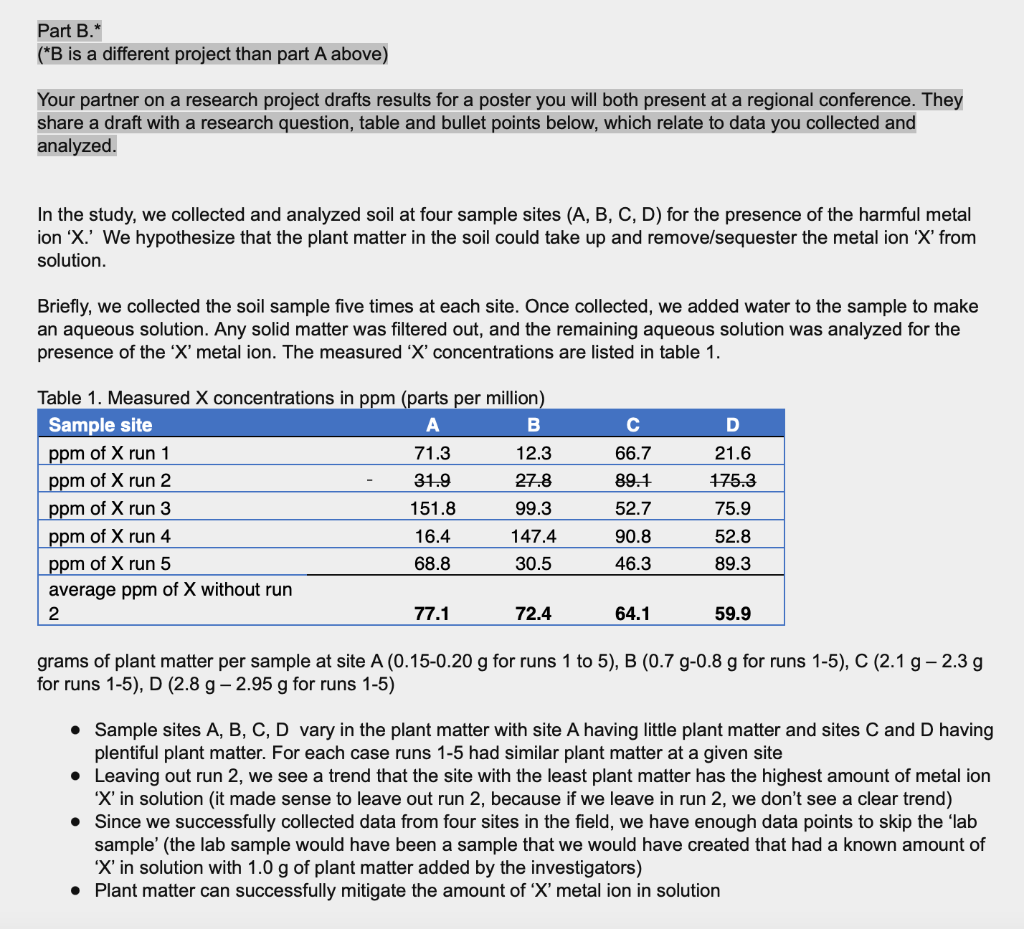 Solved Research literacy Pre-test The two scenarios (Part A. | Chegg.com