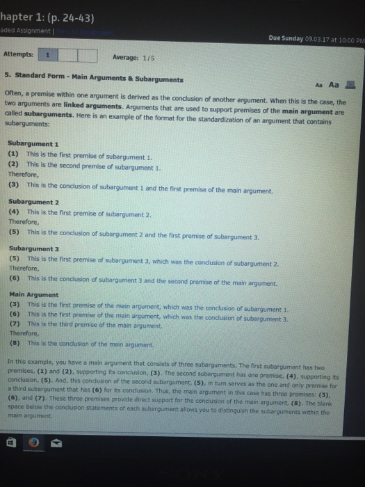 Solved Logic homework question for standard form- main | Chegg.com
