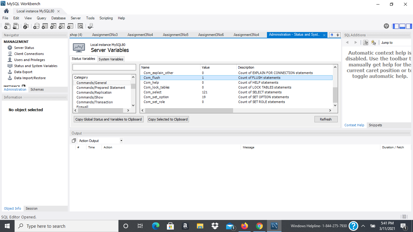 Solved MySQL Workbench Local instance MySQL80 X File Edit | Chegg.com