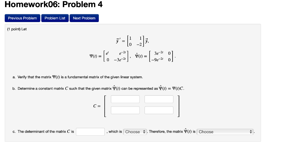 Solved Homework06: Problem 4 Previous Problem Problem List | Chegg.com