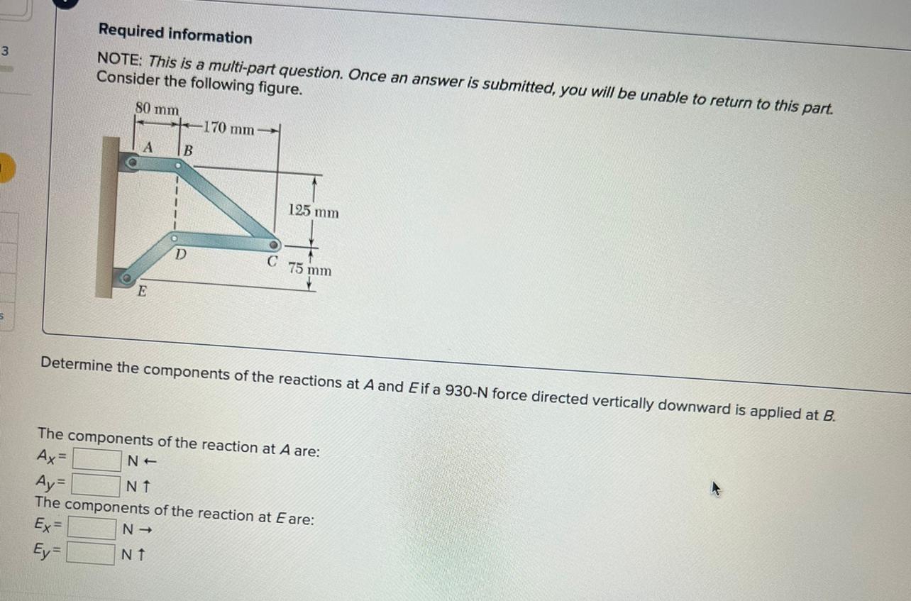 Solved Required information NOTE: This is a multi-part | Chegg.com