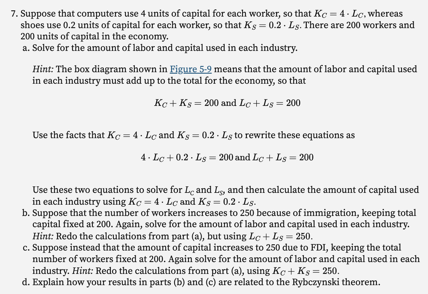 Suppose that computers use 4 ﻿units of ﻿capital for | Chegg.com