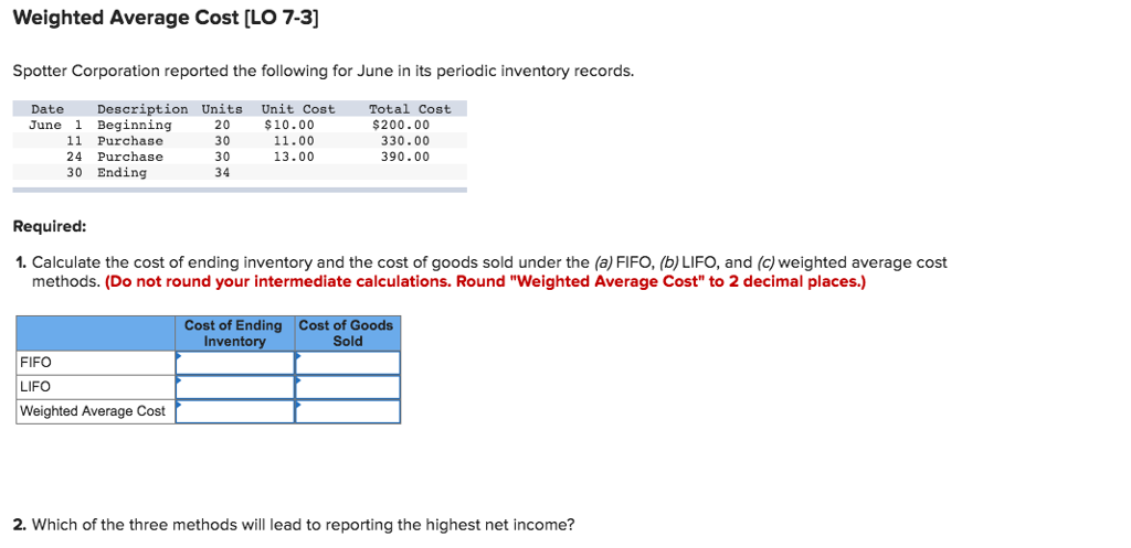 Solved E7 4 Calculating Cost Of Ending Inventory And Cost Of Chegg Solved E7 4 Calculating Cost Of Ending Inventory And Cost Of Chegg