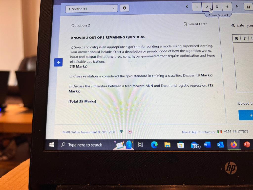 Question 2 ANSWER 2 OUT OF 3 REMAINING QUESTIONS a) | Chegg.com