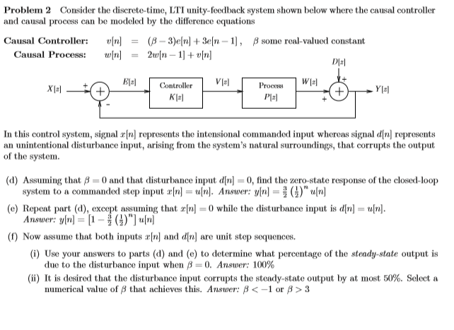 Solved Problem 2 Consider the discrete-time, LTI | Chegg.com