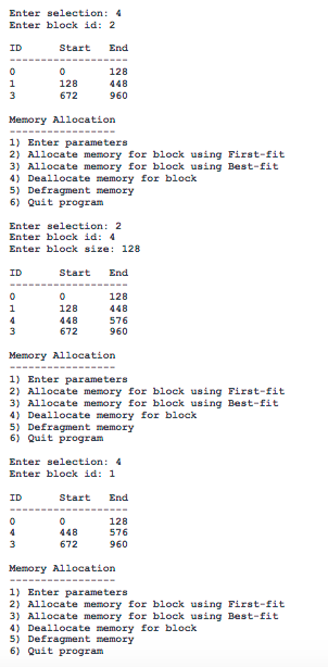 Objective: To simulate memory allocation with | Chegg.com
