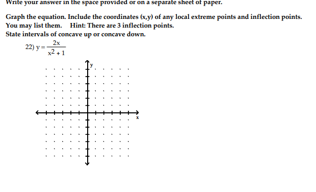 Solved Write your answer in the space provided or on a | Chegg.com