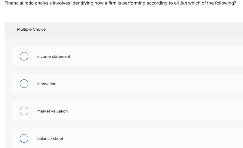Solved Financial ratio analysis involves identifying how a | Chegg.com