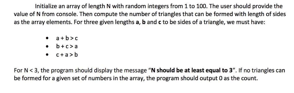Solved Initialize an array of length N with random integers | Chegg.com