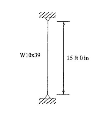 W10x39 15 ft 0 in