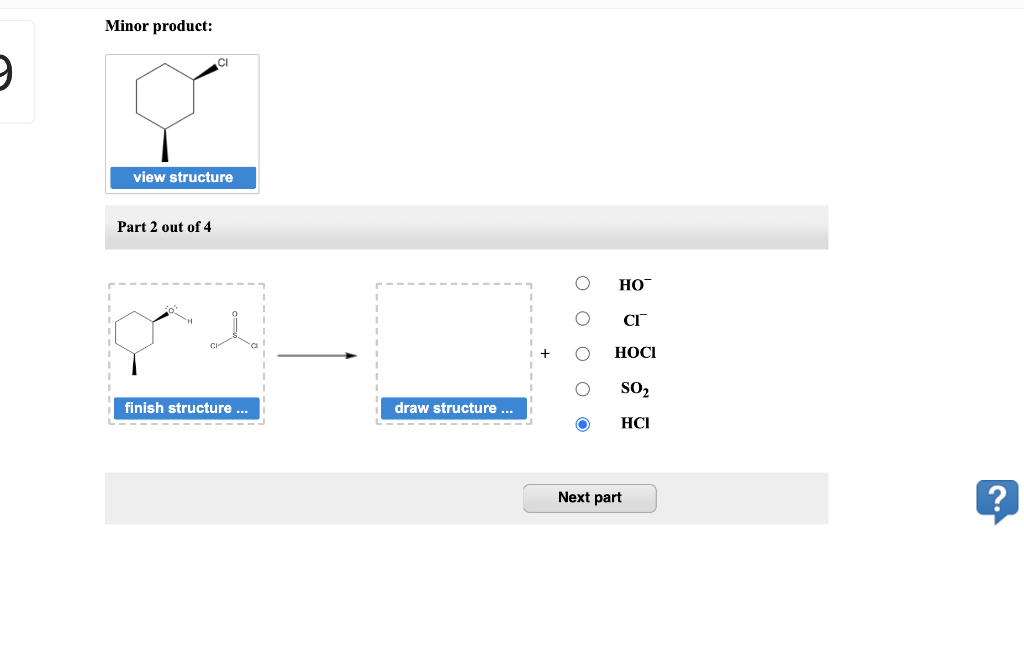 Solved Minor product: 9 view structure Part 2 out of 4 HOT | Chegg.com
