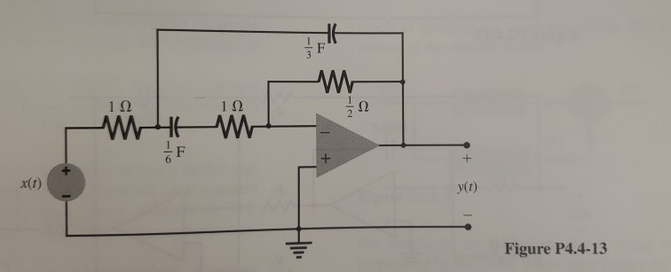 Solved 4.4-13 For the second-order op-amp circuit in Fig. | Chegg.com