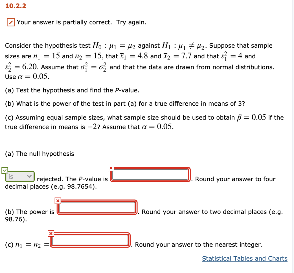 10.2.2 Your answer is partially correct. Try again. | Chegg.com
