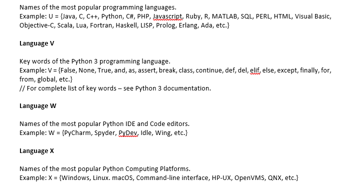 Solved COSC 385 - Theory of Formal Languages, Grammars, and | Chegg.com