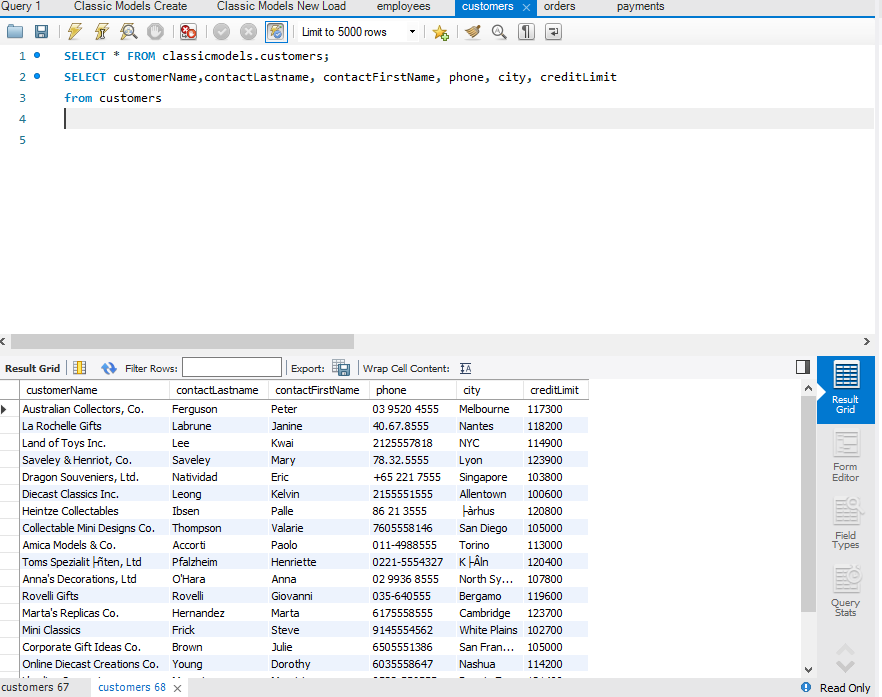 Solved In Sql List Customer Name Contact Last Name
