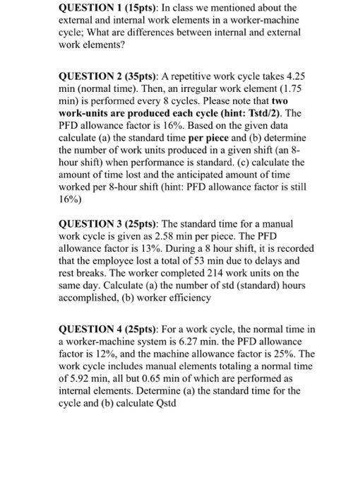 Solved QUESTION 1 (15pts): In class we mentioned about the | Chegg.com