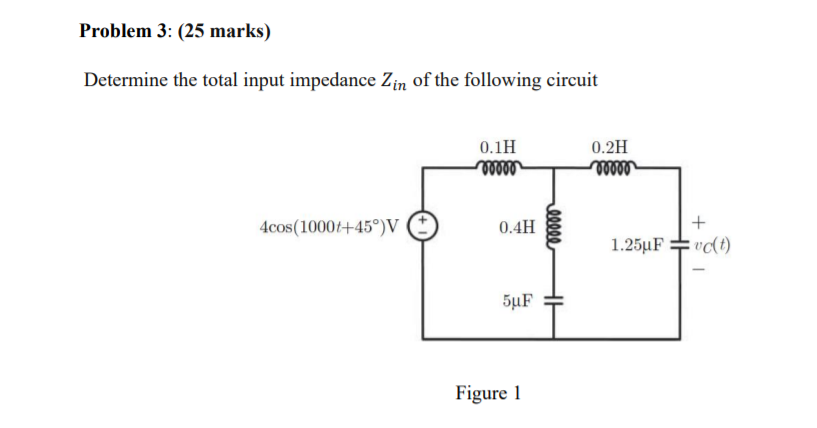 Solved Problem 3: (25 marks) Determine the total input | Chegg.com
