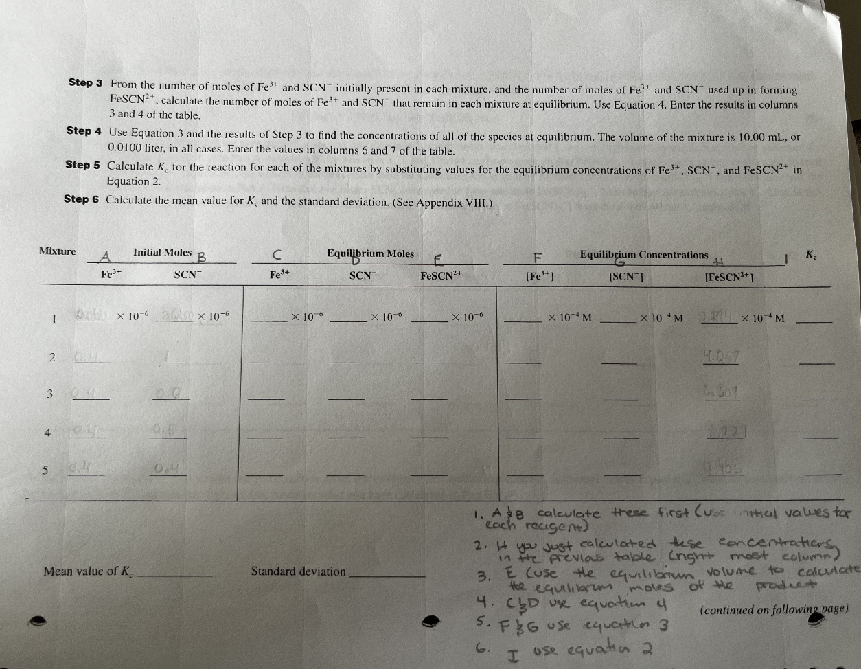 IGta and Calculations: Determination of the | Chegg.com
