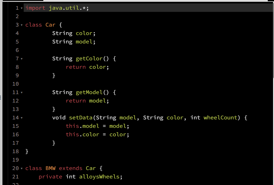 Solved Hierarchical Inheritance Given A Class Car Create 3228