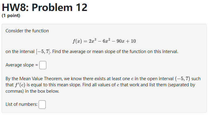 Solved Consider The Function F X 2x3−6x2−90x 10 On The