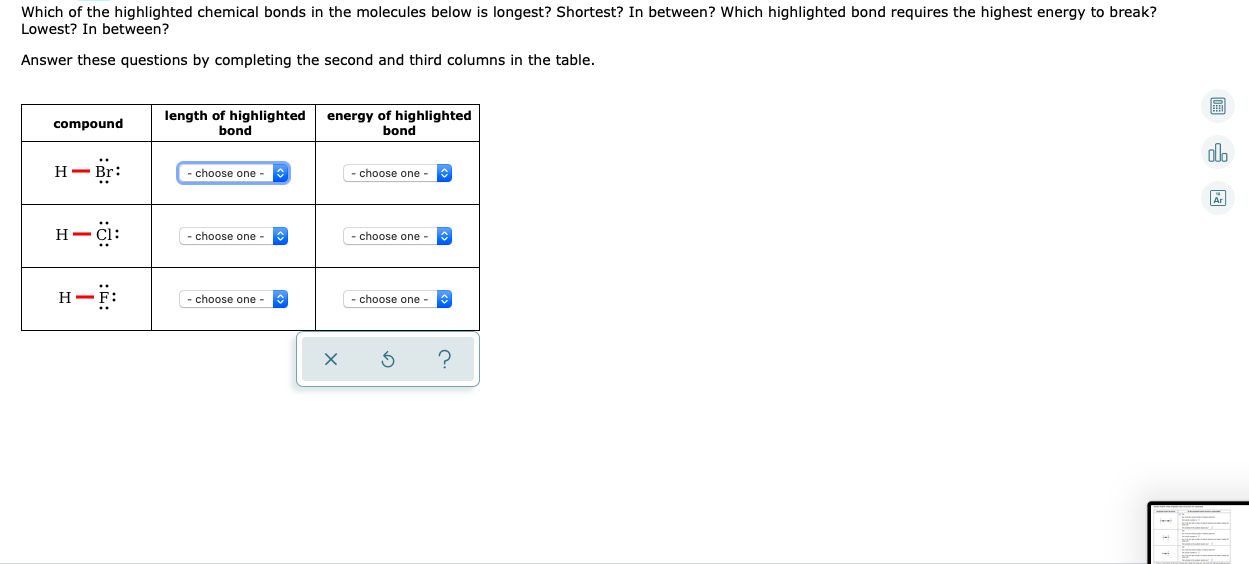 Solved For each row in the table below, decide whether the | Chegg.com