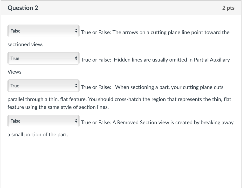 Solved Question 2 2 pts False True or False: The arrows on a | Chegg.com