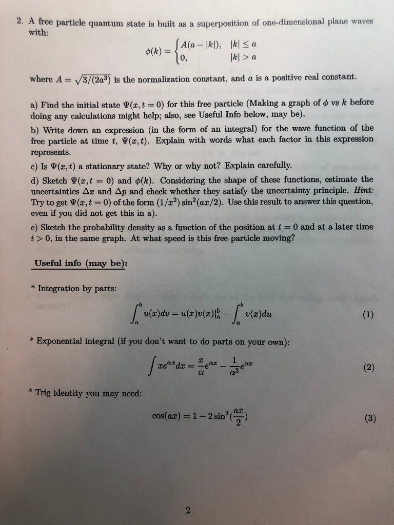 Solved 1. A particle in an infinite square well (1D) is | Chegg.com
