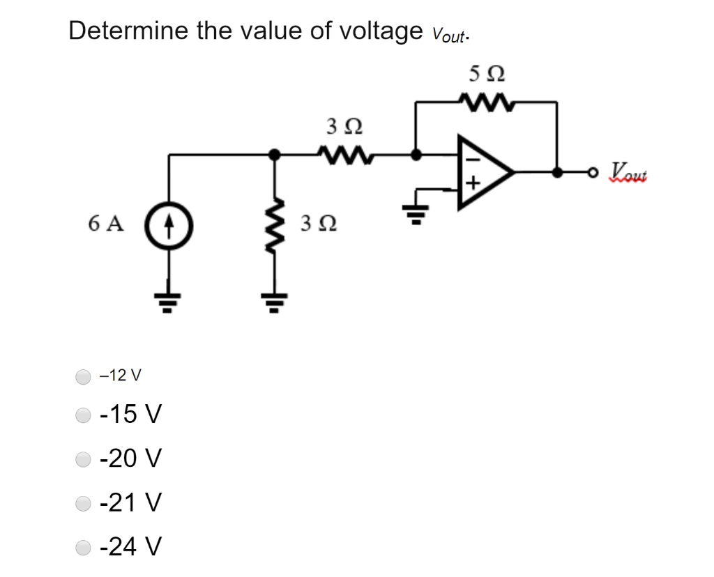Solved Determine the value of voltage Vout. 52 322 bo hout + | Chegg.com