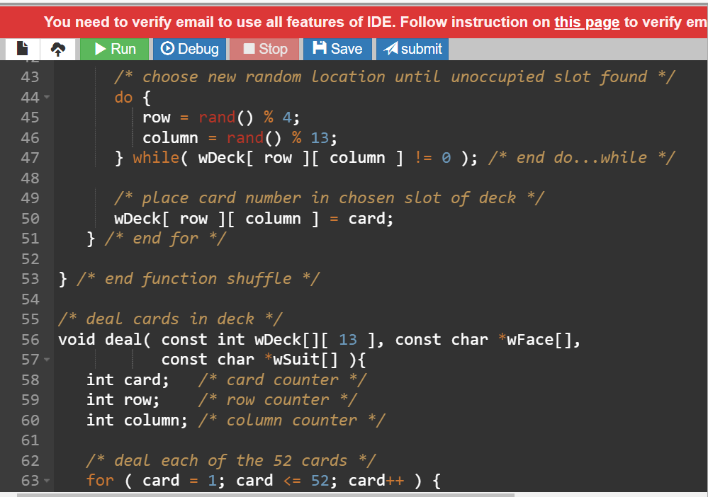 Solved 11:59:00 PM Chapter 7 Challenge (Card Shuffling and | Chegg.com