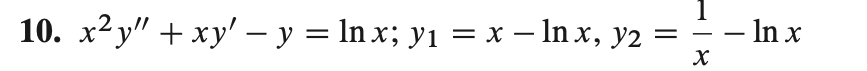 Solved verify by substitution that each given function is a | Chegg.com
