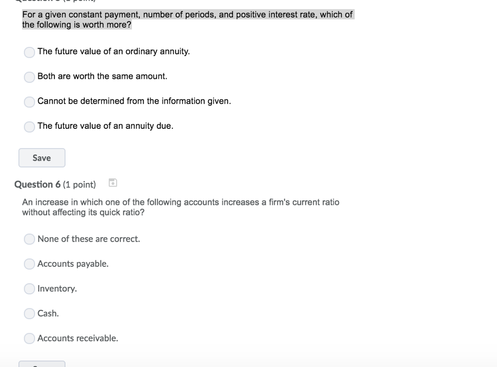 Solved For a given constant payment, number of periods, and | Chegg.com