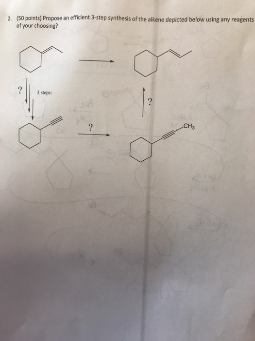 Solved (50 points) Propose an efficient 3-step synthesis of | Chegg.com