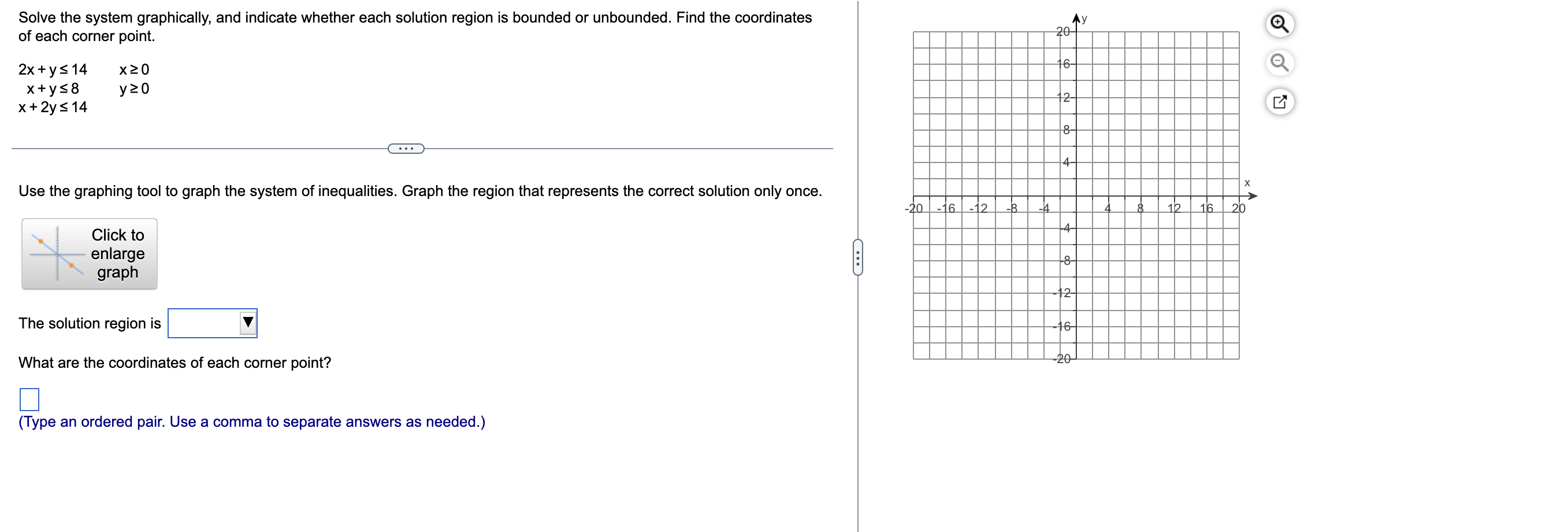Solved Solve the system graphically, and indicate whether | Chegg.com