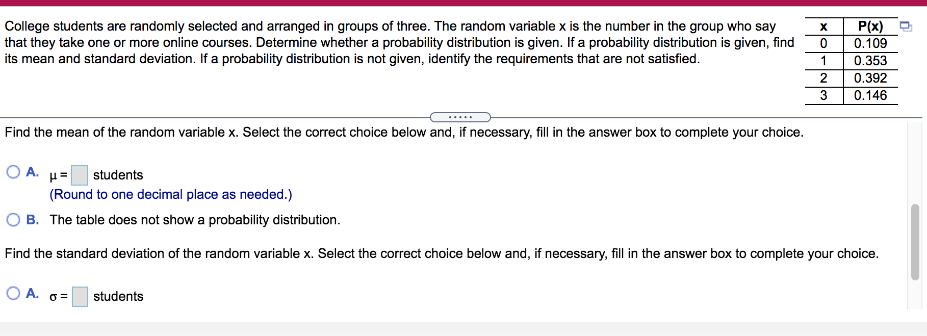 Solved College students are randomly selected and arranged | Chegg.com
