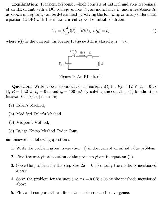 Solved Numerical analysis (matlab) NOTE: You can just write | Chegg.com
