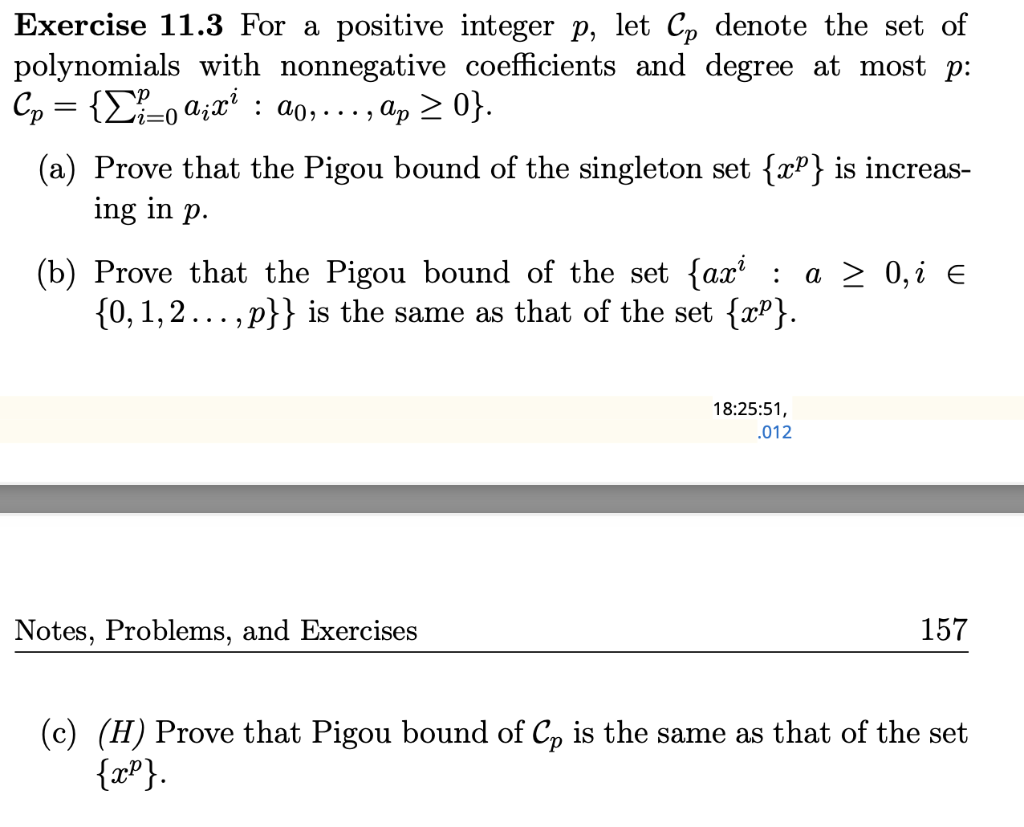 Solved Exercise 11.3 For a positive integer p, let Cp denote | Chegg.com