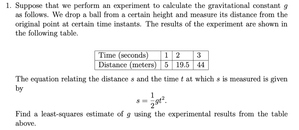 Solved 1. Suppose that we perform an experiment to calculate | Chegg.com