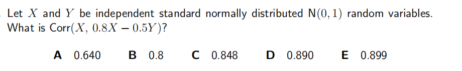 Solved Let \\( X \\) and \\( Y \\) be independent standard | Chegg.com