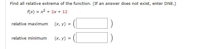 Solved Find all relative extrema of the function. (If an | Chegg.com