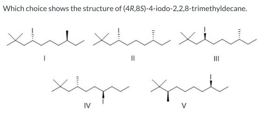 Solved Which choice shows the structure of | Chegg.com