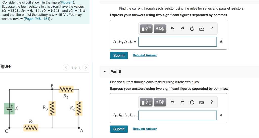 Solved Find the current through each resistor using the | Chegg.com