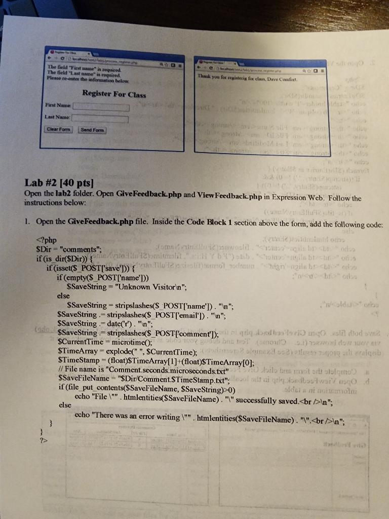 Solved Lab 1 40 Pts Inside The Test 2 Folder Open The Chegg