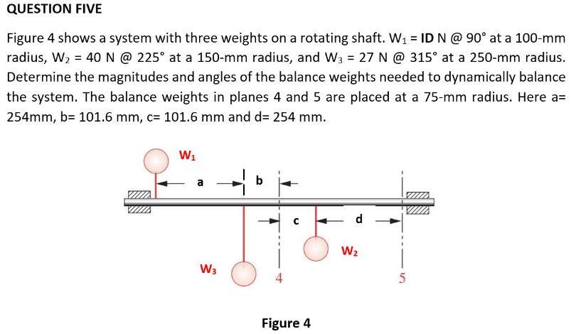 Solved QUESTION FIVE Figure 4 shows a system with three | Chegg.com