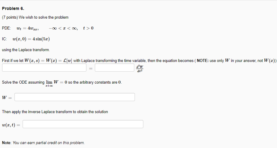 Solved Problem 6. (7 points) We wish to solve the problem | Chegg.com Solved Problem 6. (7 points) We wish to solve the problem | Chegg.com