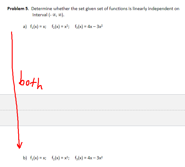 Solved oblem 5. Determine whether the set given set of | Chegg.com
